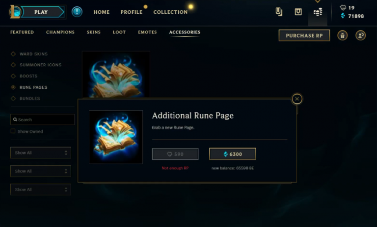 How to Get More Rune Pages in League of Legends (Guide) - GamingProfy