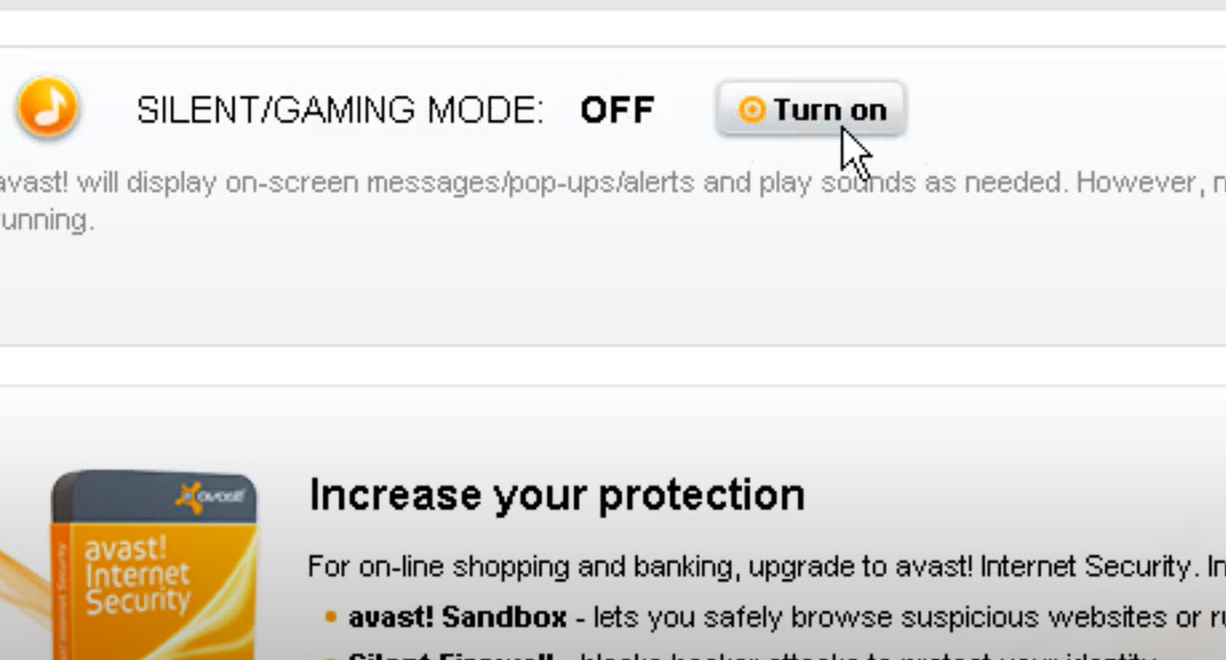 What Does Avast Silent Gaming Mode Do? - GamingProfy